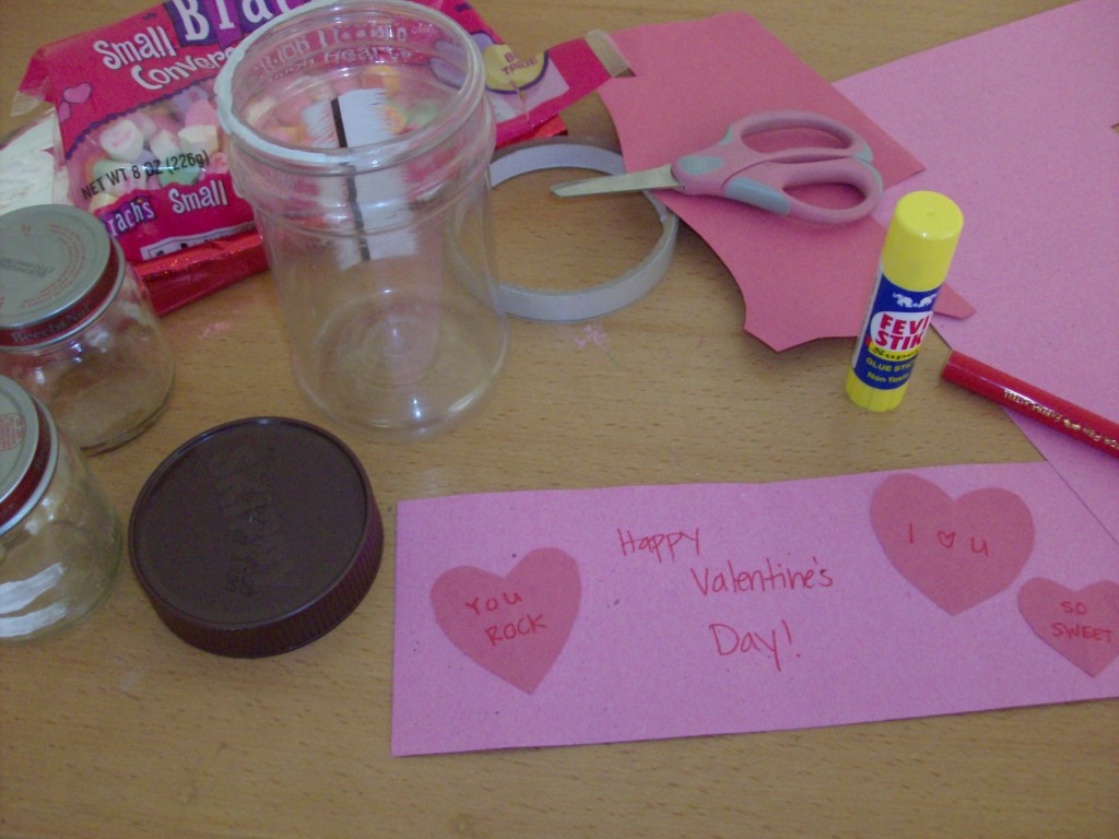 Valentine's Day Craft: Recycled Valentine's Treat Jars - Mommysavers