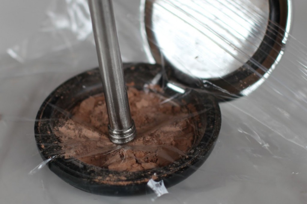 diy how to repair broken cracked makeup