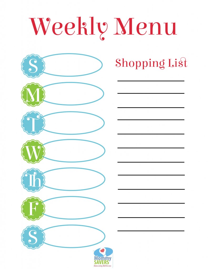 Weekly Menu Planning Method #2: Dry Erase Frame - Mommy Savers