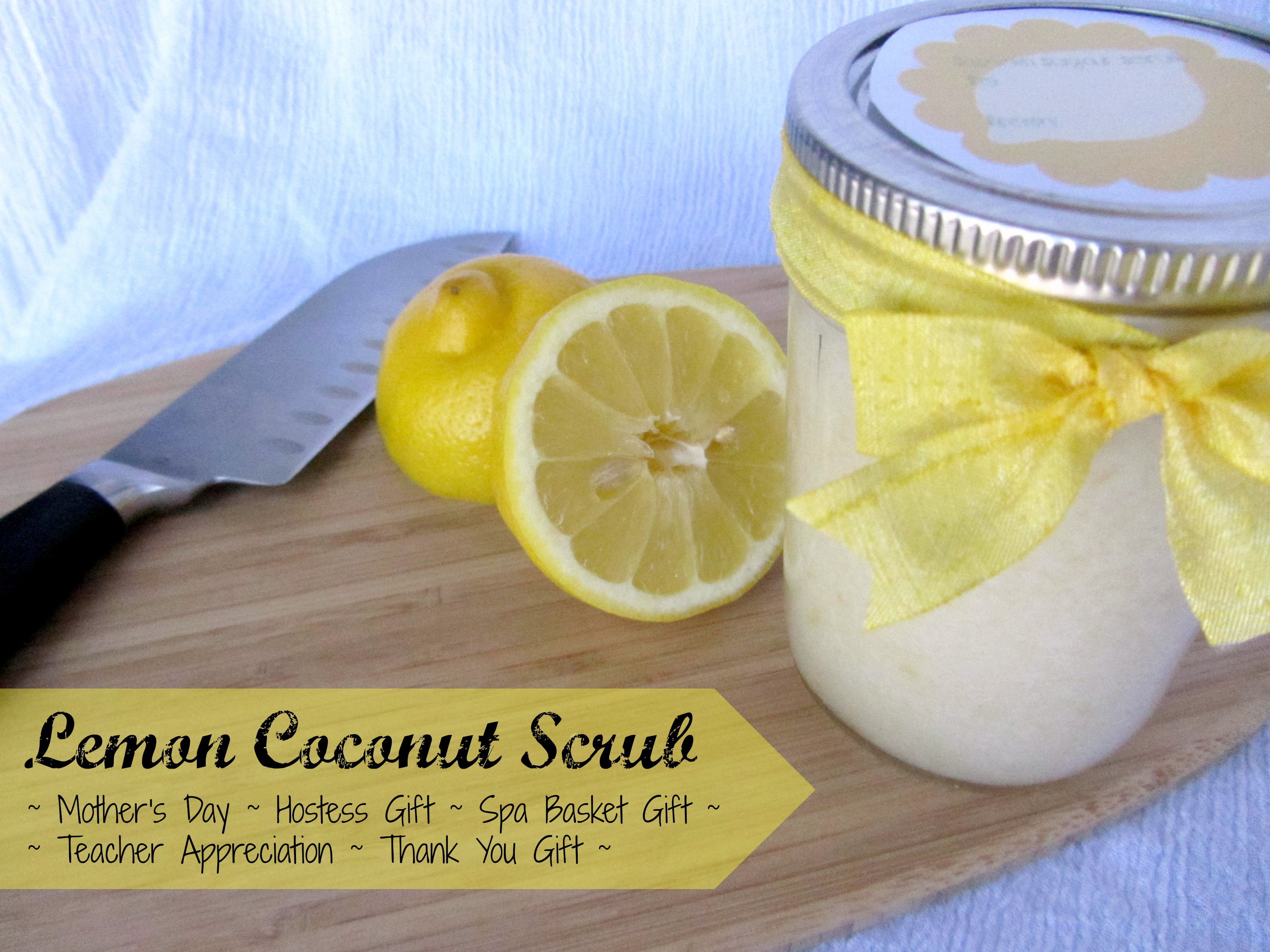 Lemon Coconut Scrub {DIY Gift Idea} - Mommysavers